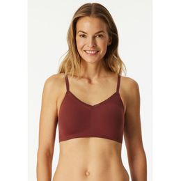 Schiesser Bustier in Rot - 51% | Gr&ouml;&szlig;e 38 | Damen-bhs