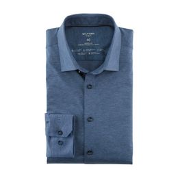 OLYMP Herren OLYMP Businesshemd &raquo;No. Six 24/Seven super slim&laquo; in bequemer Jersey-Qualit&auml;t blau 41, N-Gr