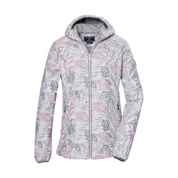 Killtec Damen Softshelljacke &raquo;KOS 56 WMN SFTSHLL JCKT&laquo; Wasserabweisende, winddichte Softshelljacke mit floralem Print grau 34