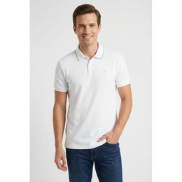 Calvin Klein Herren Poloshirt &raquo;SS RFND PQ TPPD CLSS&laquo; Mit Rundhalsausschnitt wei&szlig; XXL