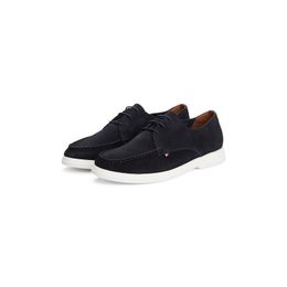 Tommy Hilfiger Herren Schn&uuml;rschuh &raquo;Tommy Hilfiger SUEDE MOC T DERBY&laquo; , Schn&uuml;rschuh, Halbschuh, Businesschuh mit Mokassin-Naht blau 43