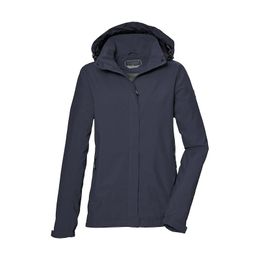 Killtec Damen Outdoorjacke &raquo;KOS 51 WMN JCKT&laquo; Damenjacke: wasserdicht, atmungsaktiv, verstellbar, abnehmbare Kapuze blau 46