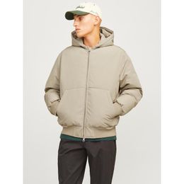 Jack & Jones Jack & Jones Herren Bomberjacke &raquo;JCOCOLLECTIVE BOMBER JACKET SN&laquo; mit Kapuze beige S