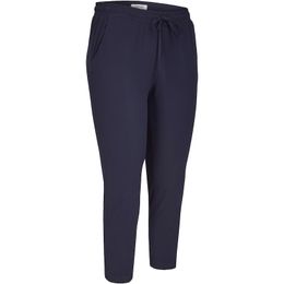 KjBRAND Damen KjBRAND 7/8-Hose &raquo;Susie XS&laquo; in gro&szlig;en Gr&ouml;&szlig;en, mit Bindeband blau 48, N-Gr