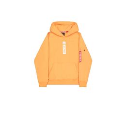 Alpha Industries Herren Hoodie &raquo;Alpha Puff Print Hoodie&laquo; orange M