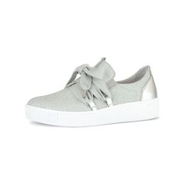 Gabor Damen Sneaker &raquo; Sneaker Leder/Textil&laquo; silber 38