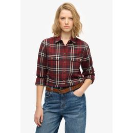 Superdry Damen Karobluse &raquo;LUMBERJACK CHECK FLANNEL SHIRT&laquo; rot M