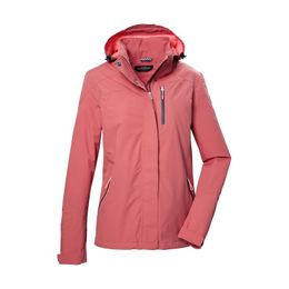Killtec Damen Outdoorjacke &raquo;KOS 28 WMN JCKT&laquo; Wasserdichte, atmungsaktive Damenjacke, recyceltes Material rot 46