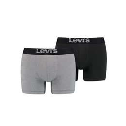 Levi's Levi's Herren Boxershorts &raquo;LEVIS MEN OPT ILL BOXER BRIEF ORG CO 2P&laquo; 2er Pack, mit breitem Logobund grau L