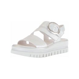 Gabor Damen Keilsandalette &raquo; Sandalen Leder&laquo; silber 40
