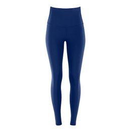 WINSHAPE Damen Leggings &raquo;Functional Comfort HWL117C&laquo; mit V-Shape Applikation und Core-Bund blau M, Normalgr&ouml;&szlig;en