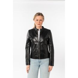 Mauritius Damen Lederjacke &raquo;MWMair&laquo; mit Stehkragen & Drucker, Slim Fit S Trachtenmode