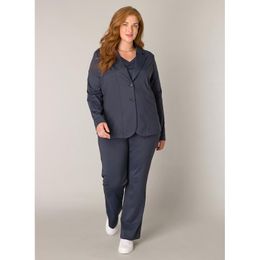 Base Level Curvy Damen Jackenblazer &raquo;Leah&laquo; mit Reverskragen und Stretch blau 54/56