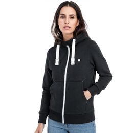 DEPROC Active Damen DEPROC Active Kapuzensweatjacke &raquo;FinjaCMYK II&laquo; weiche Fleecejacke mit K&auml;ngurutasche 40/42 (M)