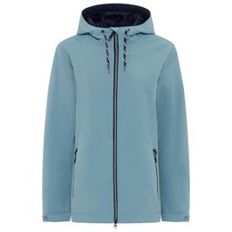 Polarino Damen Softshelljacke mit Kapuze f&uuml;r den &Uuml;bergang, aus Softshell, wasserabweisend, winddicht 56