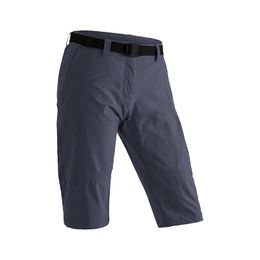Maier Sports Damen Caprihose &raquo;Kluane&laquo; Damen Shorts, kurze Wanderhose, Outdoorhose mit 2 Taschen, Regular Fit grau 22, Kurzgr&ouml;&szlig;en