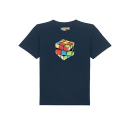 Watabout.kids Shirt 'Pixel Zauberw&uuml;rfel' boy Blue size 98/104