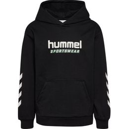 Hummel Kapuzenpullover Hmljr Logo Lebensstil M&auml;dchen in BLACK | Gr.: 122/128