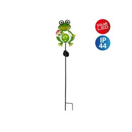 N&auml;ve n&auml;ve LED Solarleuchte "FROGGY" in gr&uuml;n - (L)18 cm x (B)8 cm x (H)90 cm | Gr.: onesize