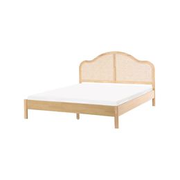 Beliani Doppelbett HOUNOUX in Braun - (W) 187 x (H) 119 x (L) 207 cm | Gr.: onesize