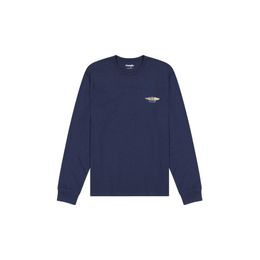 Wrangler Langarmshirt Ls Americana in Navy | Gr.: M