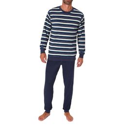 Normann langarm Frottee Schlafanzug Pyjama B&uuml;ndchen - 82279 in gelb | Gr.: 50