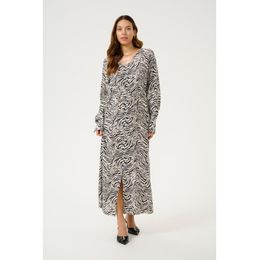 Kaffe Kleid KAjodie Loose fit in Black Oyster/Moonstruck Animal | Gr.: 46
