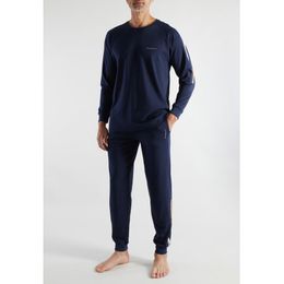 Bugatti Pyjama Messina in blau-dunkel-uni | Gr.: XL