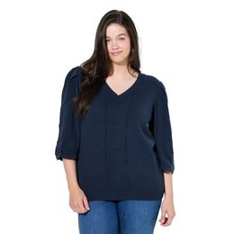Ulla Popken Pullover in marine | Gr.: 46-48
