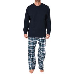 Normann Schlafanzug lang FlanellHose - 74954 in marine | Gr.: 54