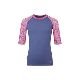 Trollkids Badeshirt Haukland T in violet blue | Gr.: 116