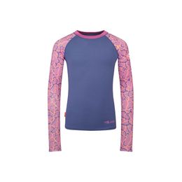 Trollkids Badeshirt langarm Haukland in violet blue | Gr.: 110