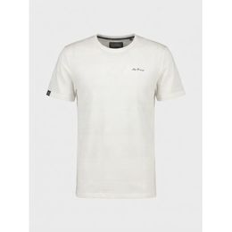 KOROSHI Basic fancy cotton crew t-shirt in wei&szlig; | Gr.: M