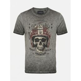 KOROSHI Kurzarm-t-shirt. in grau | Gr.: L