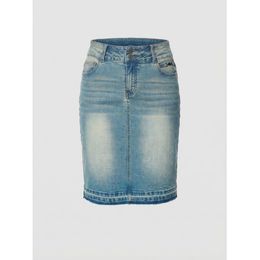 KOROSHI Damenrock mit Push-up-Effekt in Jeans in blau | Gr.: 40