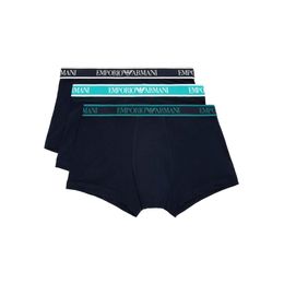 Emporio Armani 3er Pack Trunk in Dunkelblau | Gr.: M