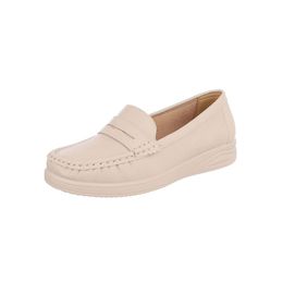 Ital-Design Halbschuh in Beige | Gr.: 37