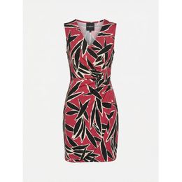 KOROSHI Kurzes Damenkleid mit Crossover-Ausschnitt in rot | Gr.: XS