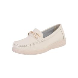Ital-Design Halbschuh in Creme | Gr.: 37
