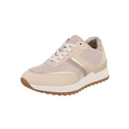 Ital-Design Freizeitschuh in Beige und Gold | Gr.: 36