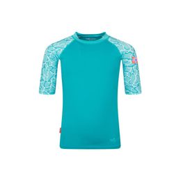 Trollkids Badeshirt Haukland T in dark turquoise/madeira blue | Gr.: 104