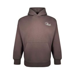 SikSilk Kapuzenpullover Essentials in Brown | Gr.: L