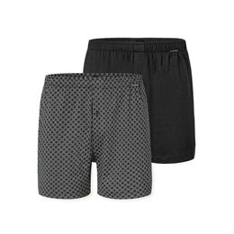 Schiesser Boxershort 2er Pack in Schwarz/Wei&szlig; | Gr.: M