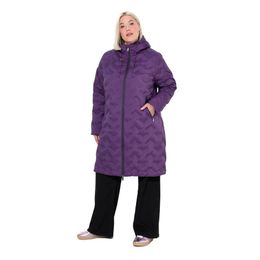 Ulla Popken Mantel in lila | Gr.: 54-56
