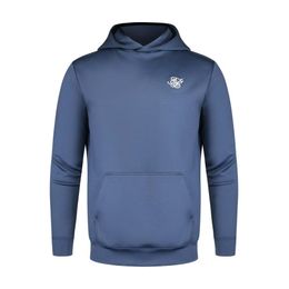 SikSilk Kapuzenpullover Essentials Poly in Navy | Gr.: L
