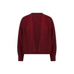 Zero Cardigan offener Style in Dark Red Melange | Gr.: L