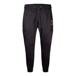SikSilk Cargohose Slim Fit Cargos in Black | Gr.: M