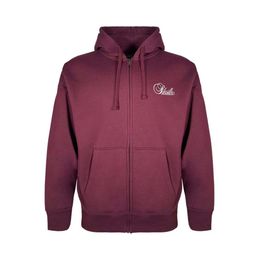 SikSilk Sweatjacke Essentials Full Zip in Burgundy | Gr.: L