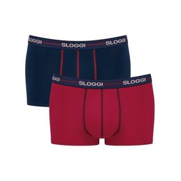 Sloggi Boxershort 2er Pack in Schwarz/Rot | Gr.: XL