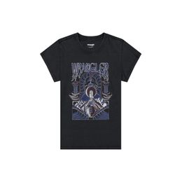 Wrangler T-Shirt Shrunken Band in Faded Black | Gr.: M